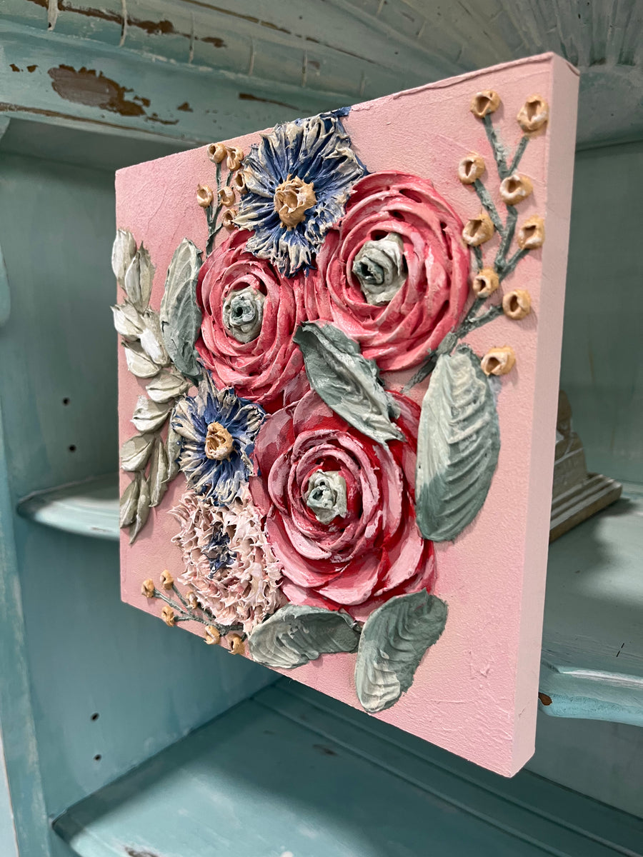 Cornflower Kisses B - 8 x 8 3D Floral – The Flower Letters